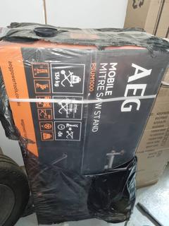 Aeg mobile mitre saw stand store
